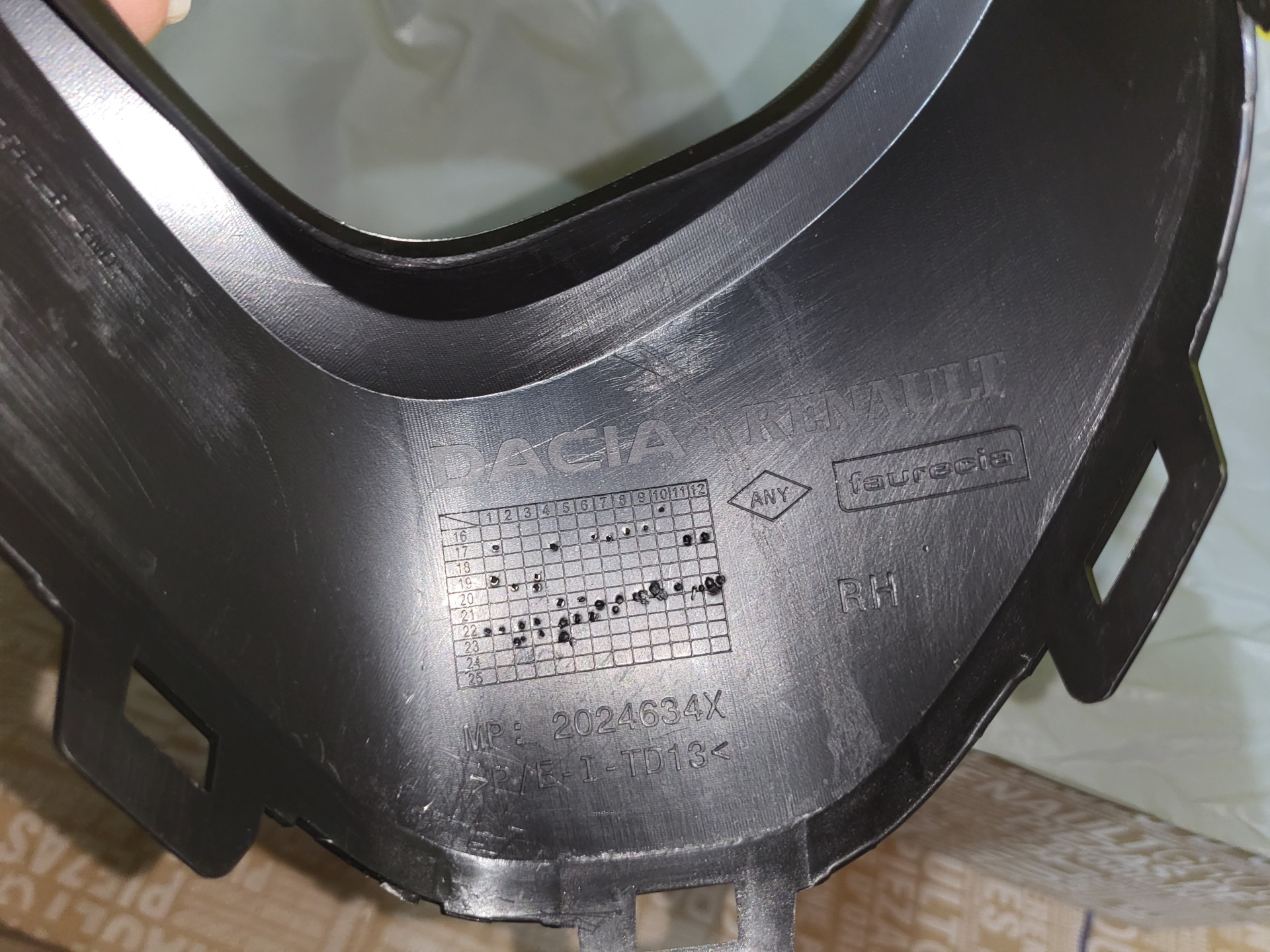 Рено Дастер 2 2021 г накладка противотуманки ПРАВАЯ новая ОРИГИНАЛ ...